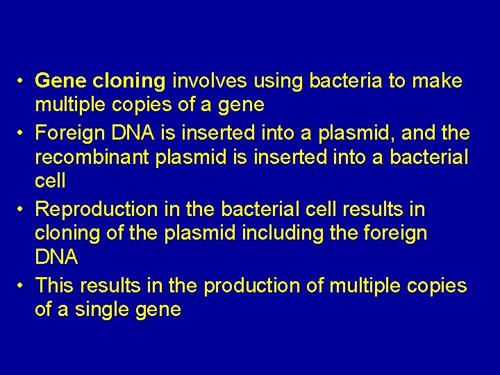 Chapter 20 Biotechnology Overview The DNA Toolbox Sequencing