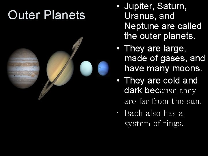 Planets By Victoria and Scarlet The temperature is