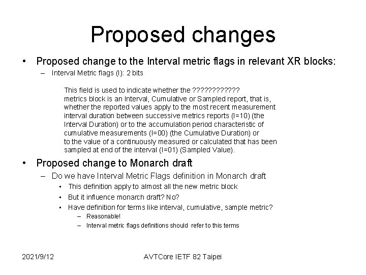 RTCP XR Report Block for Packet Delay Variation