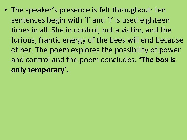 The Arrival of the Bee Box Sylvia Plath