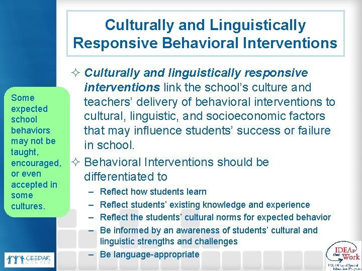 Collaboration for Effective Educator Development Accountability and Reform