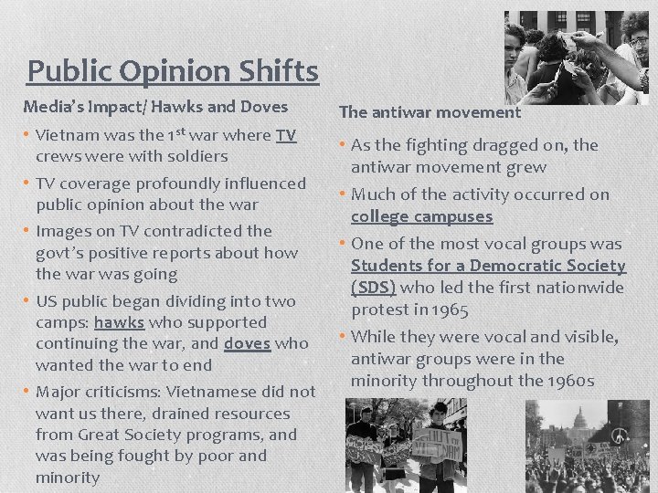 CHAPTER 29 THE VIETNAM WAR THE BIG PICTURE