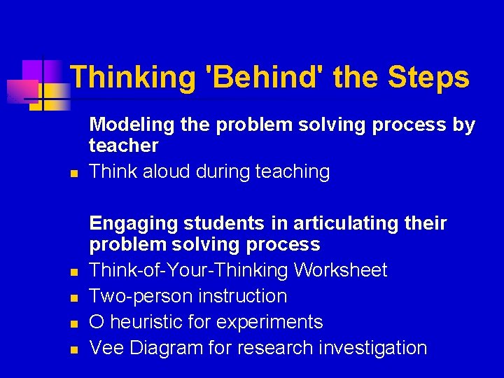 Learn Fostering Problem Solving Abilities by Engaging Students