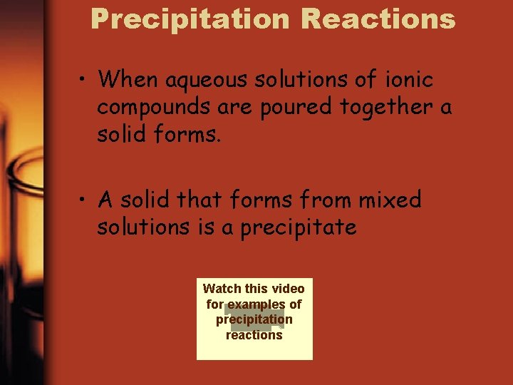 Unit 4 Aqueous Reactions and Solution Chemistry By