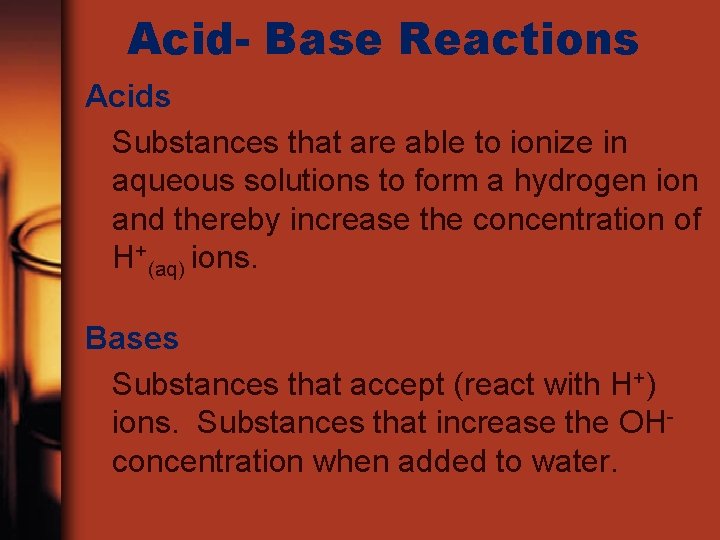 Unit 4 Aqueous Reactions and Solution Chemistry By