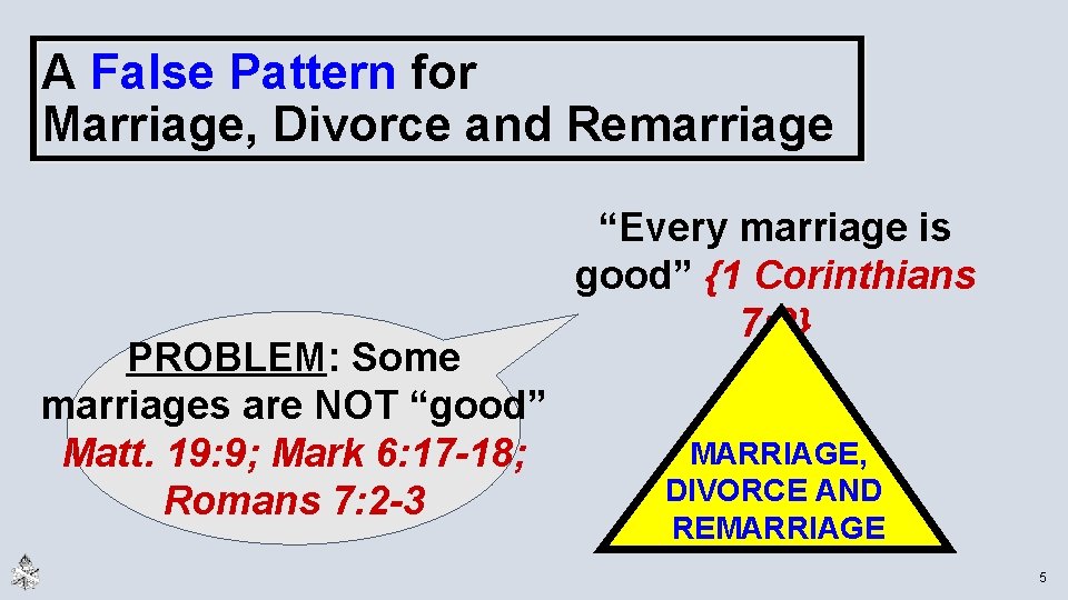 Marriage Divorce and Remarriage 1 The Bible Pattern