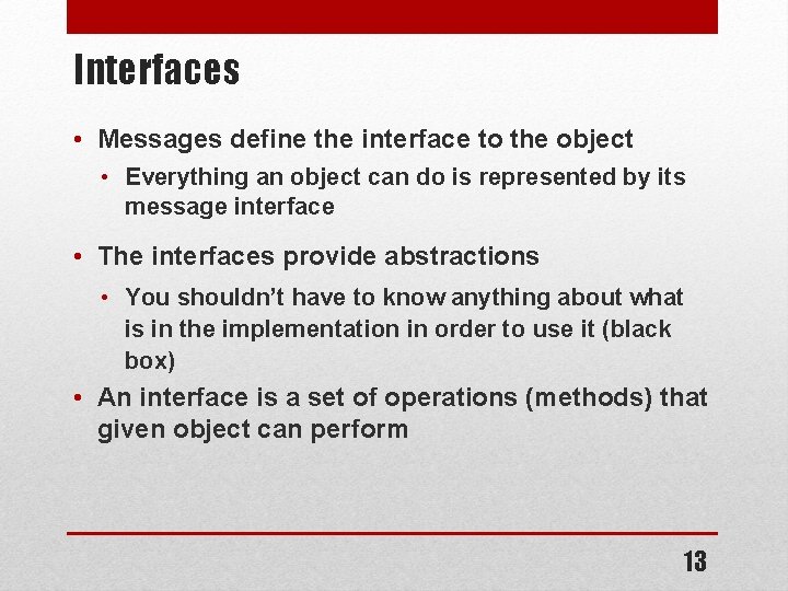Objectoriented Programming Concepts 1 Contents 1 What Is 