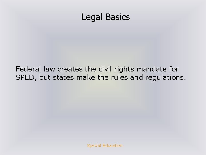 Welcome to Special Education Basics Nancy OHara Director