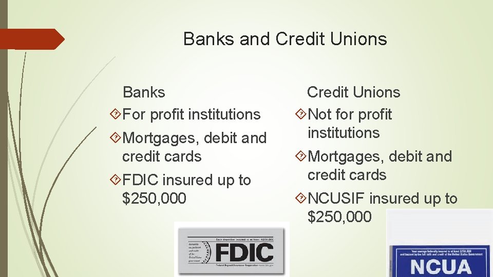 DEBIT AND CREDIT LESSON ONE BANKING PARTNERS Vocabulary