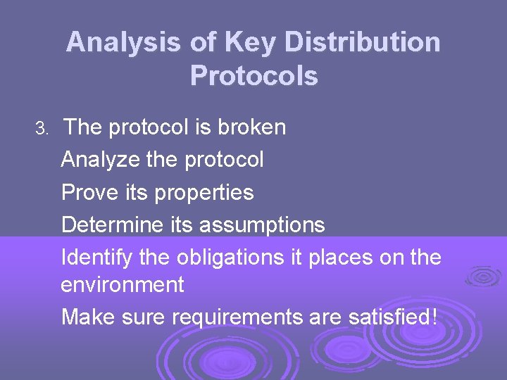 Analyzing Key Distribution and Authentication Protocols 2015 Richard