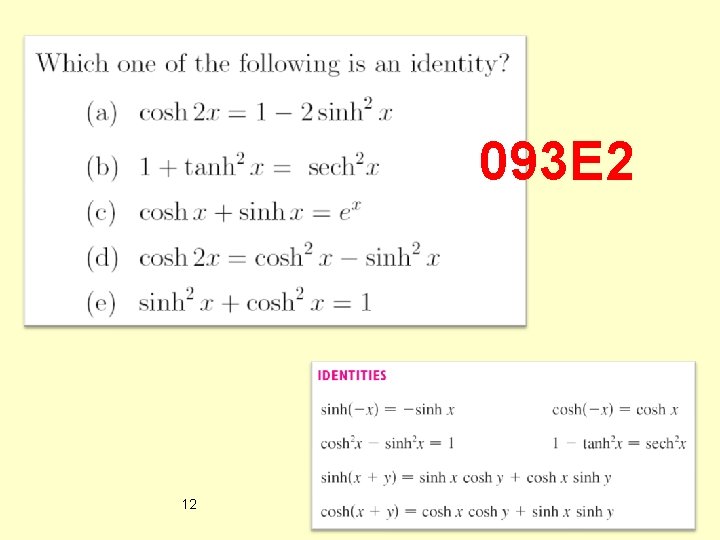 HYPERBOLIC FUNCTIONS Stan Wagon riding his tricycle with