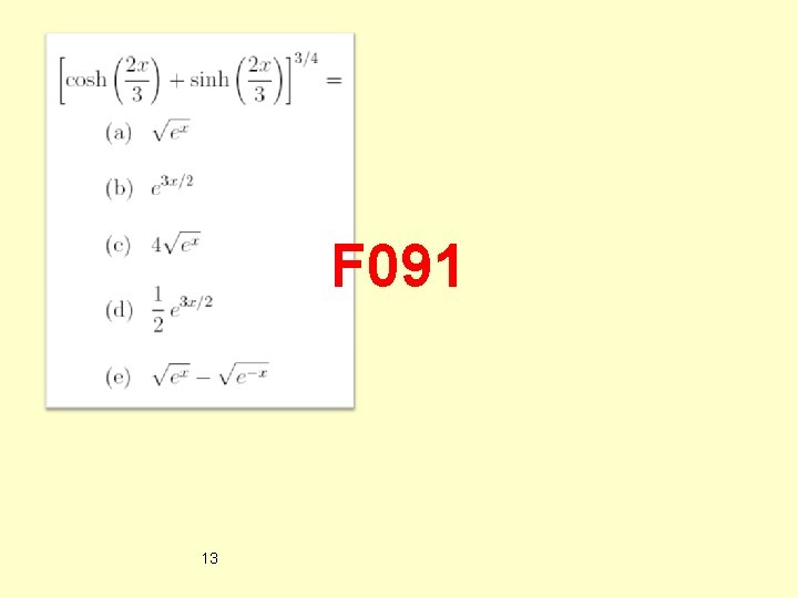 HYPERBOLIC FUNCTIONS Stan Wagon riding his tricycle with