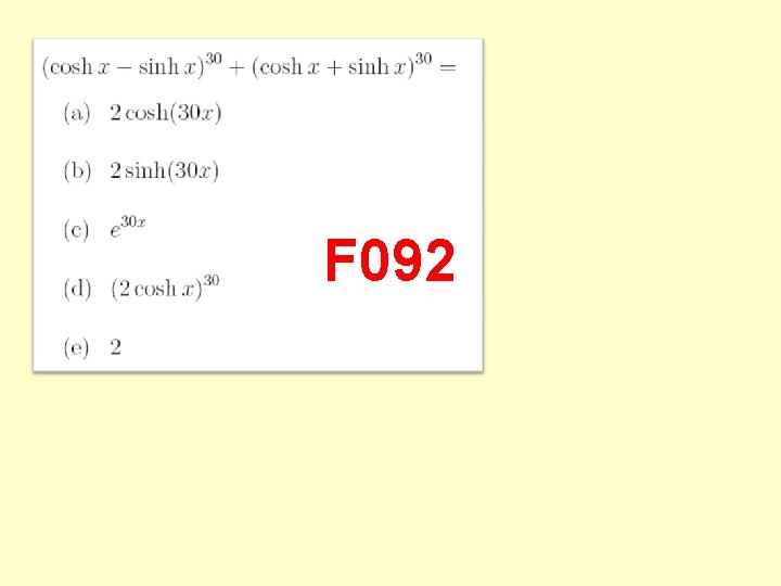 HYPERBOLIC FUNCTIONS Stan Wagon riding his tricycle with