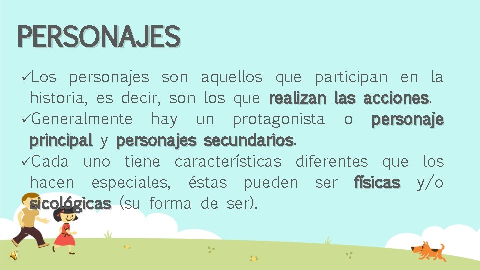 UNIDAD 1 EL CUENTO OBJETIVOS DE LAS CLASES