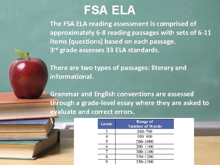 Florida Standards Assessment 3 rd Grade Beachside Montessori