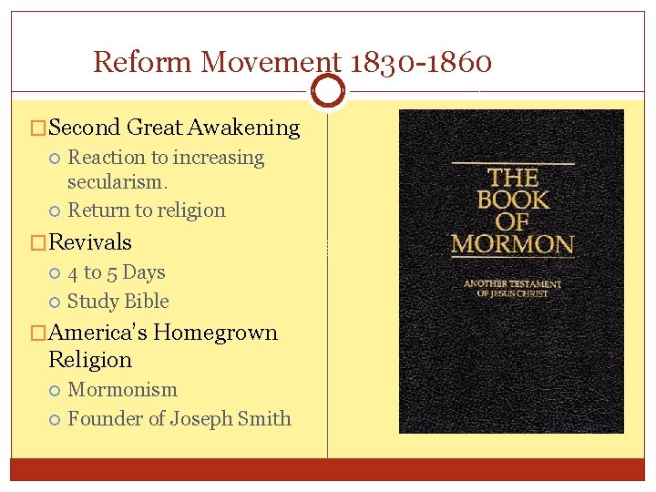 A Peculiar Institution UNIT 6 ANTEBELLUM AMERICA Expansion