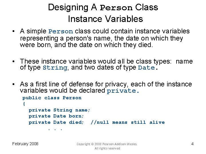 CMSC 202 Classes and Objects 4 th Lecture