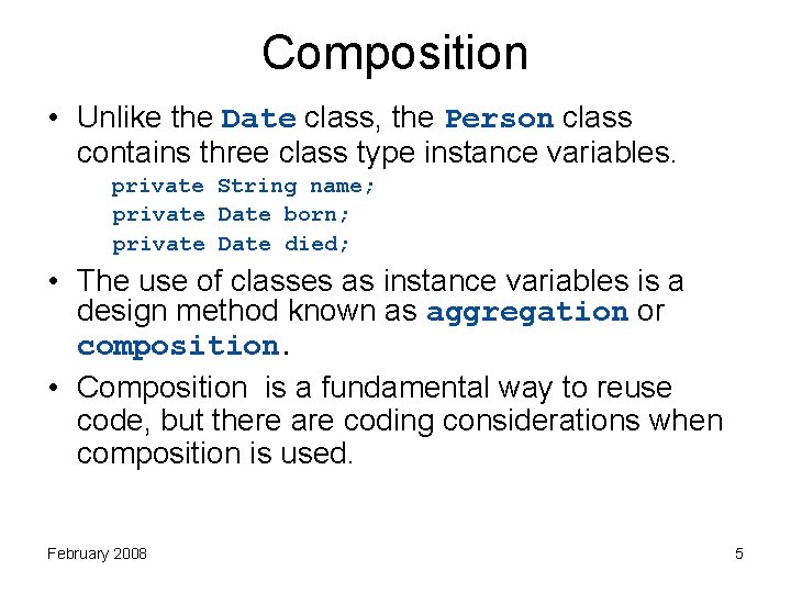 CMSC 202 Classes and Objects 4 th Lecture