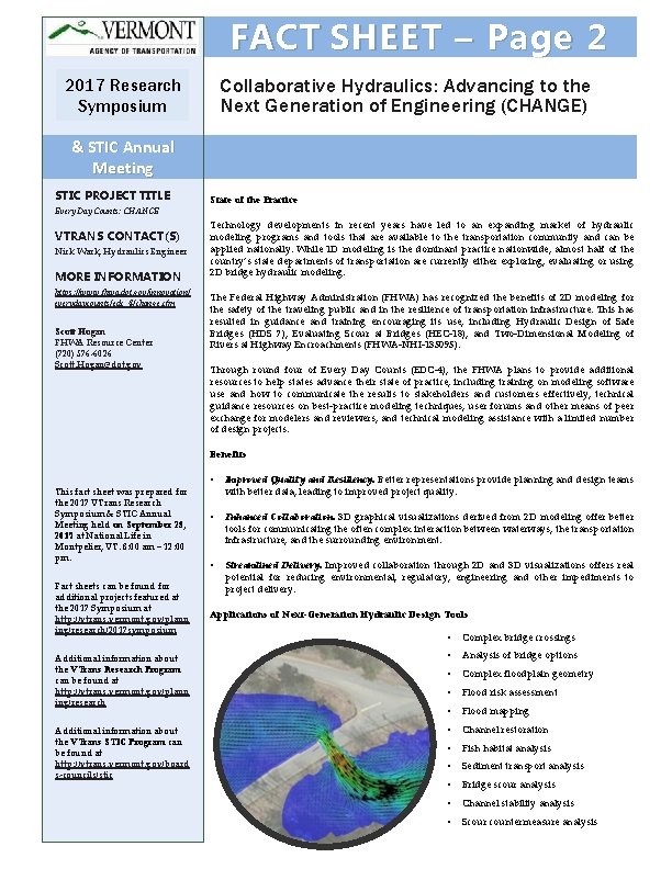 FACT SHEET Page 1 2017 Research Symposium Collaborative