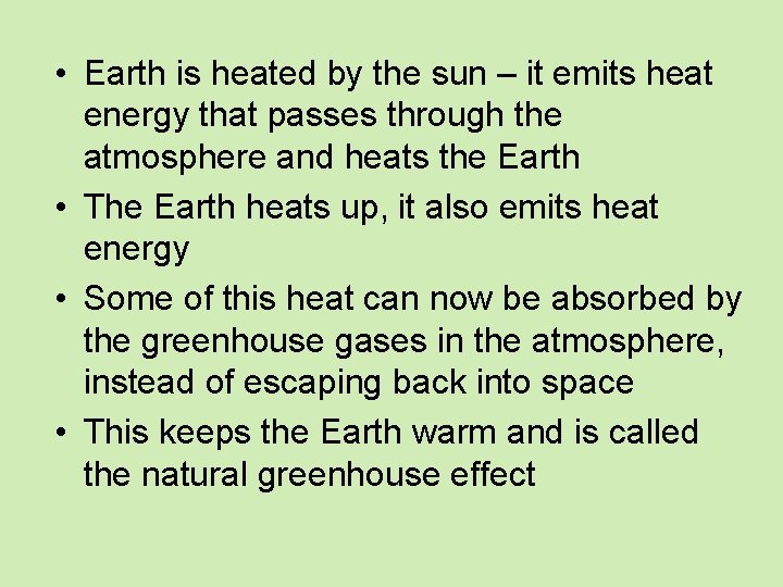 Global Climate Change Lesson starter We are learning