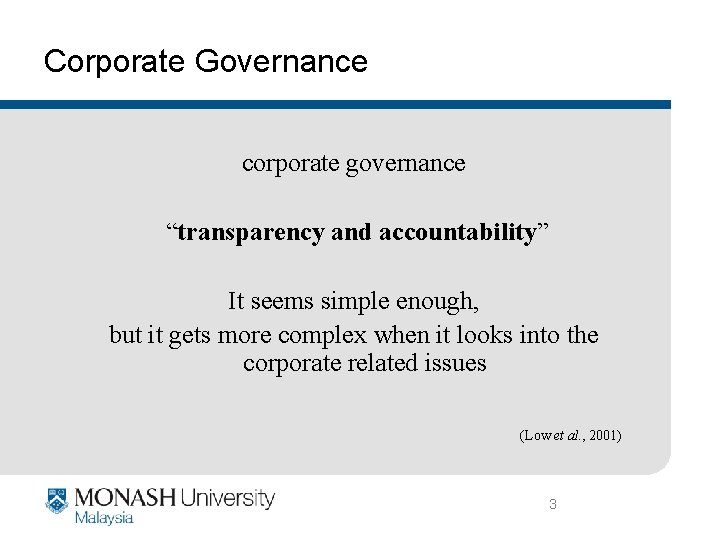 Fuzzy Logic in Corporate Governance By Ong Soo