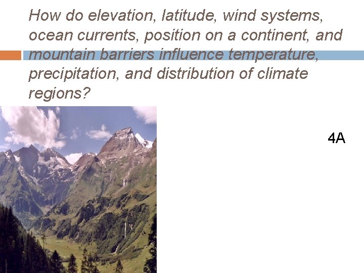 World Geography Objective Climate and Biomes Learning Goal