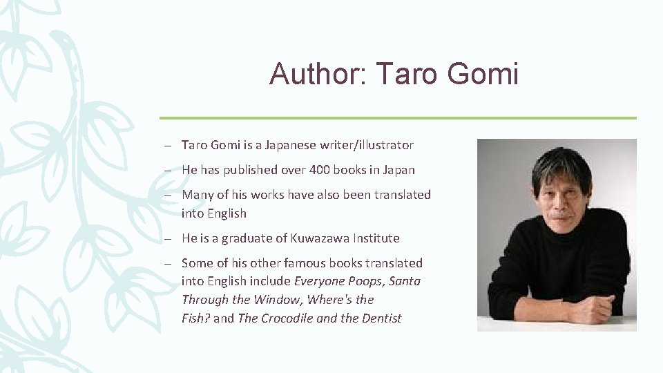 Over the Ocean By Taro Gomi Project by