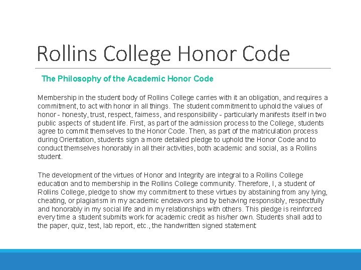 Classroom Culture Presented by Office of the Dean