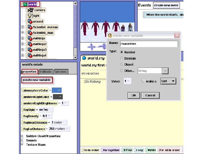 Making Objects Move in Unison Using Lists Duke