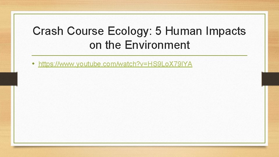 Environmental Problems Their Causes Sustainability Chapter 1 Lesson