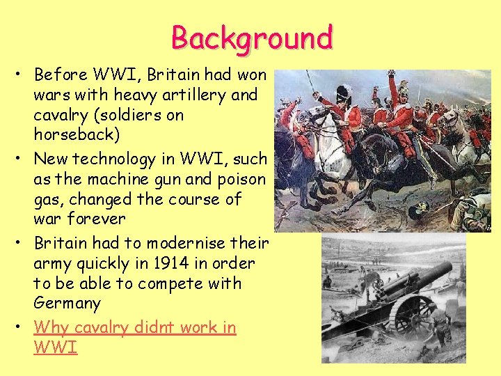 WWI Tactics Weapons and Battles Lesson starter Use