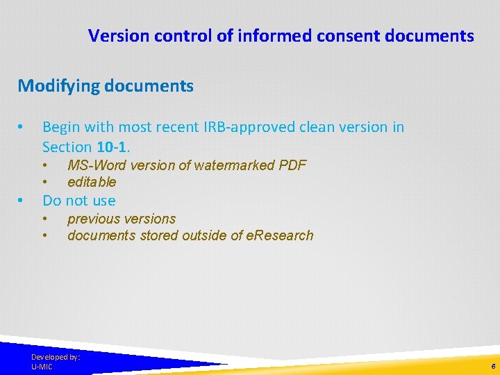 To start the presentation click on this button