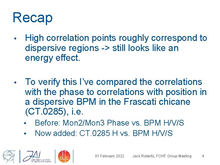 Phase Propagation In Ctf 3 Correlation Between Phase