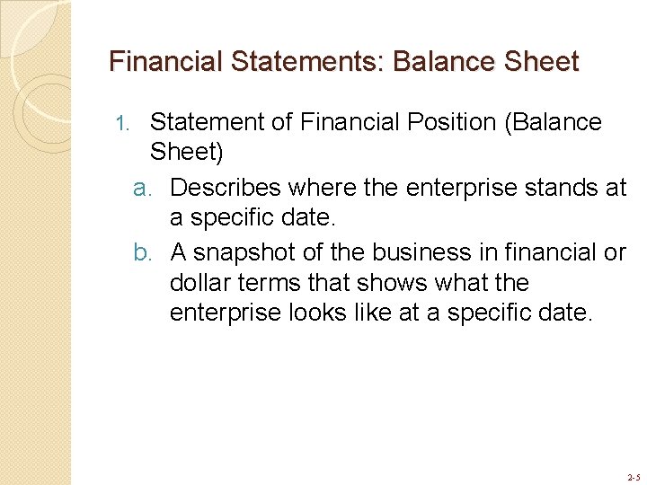 Chapter 2 Basic Financial Statements Copyright 2018 Mc