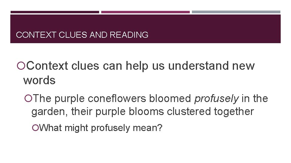 FIRST MULTIPLECHOICE MONDAY UNDERSTANDING CONTEXT CLUESKEYS TO BECOMING
