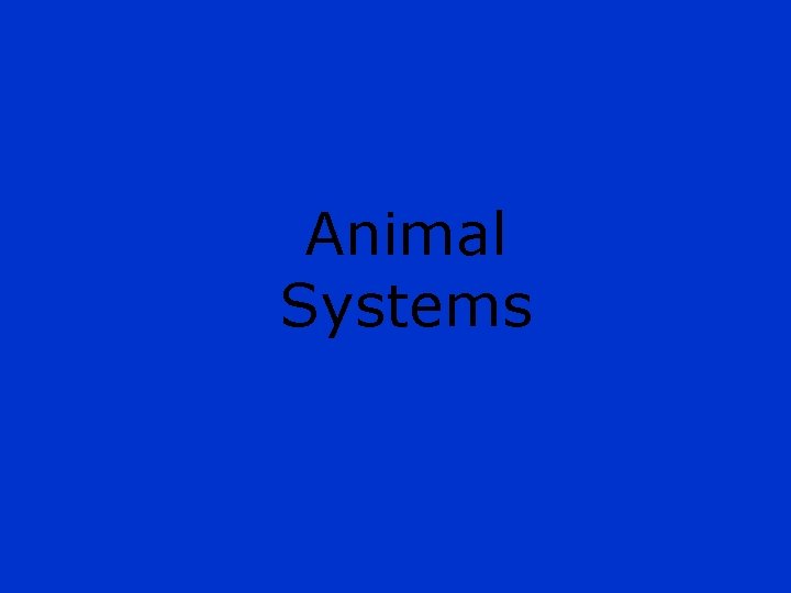 Plant Systems Animal Systems Ecology Cell Division Bio