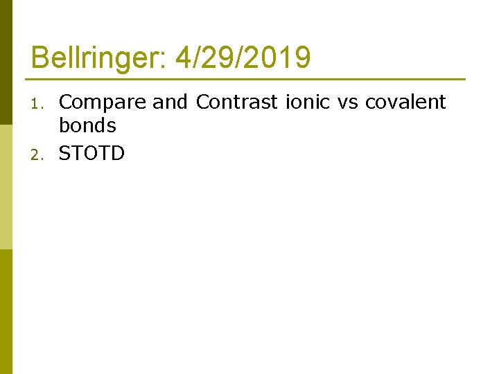 Bellringer MYSTERY PHOTO FRIDAY Number you paper 1