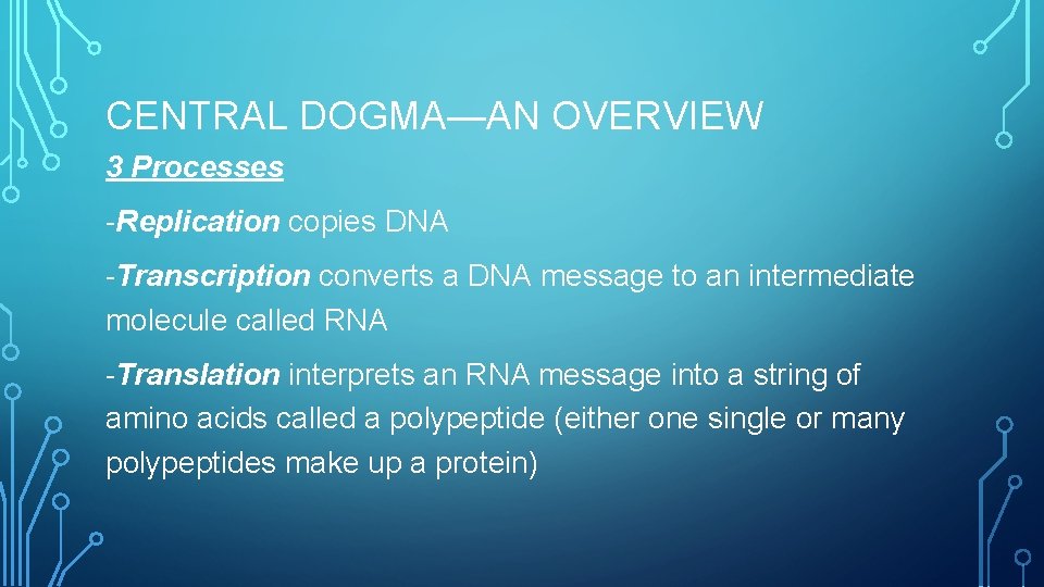 PROTEIN SYNTHESIS OBJECTIVES EXPLAIN THE BASIC PROCESSES OF