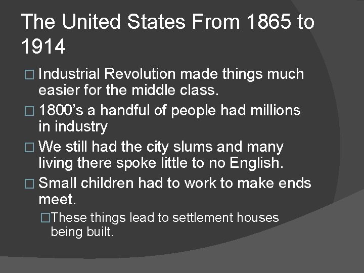 UNITED STATES BECOMES A WORLD POWER Vocabulary Labor