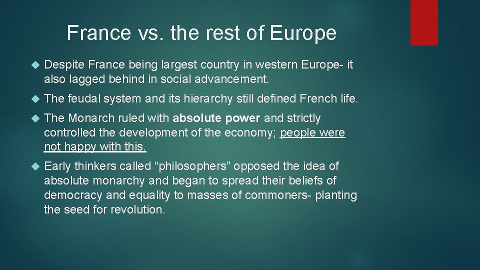 The French Revolution INTRODUCTION Introduction While the British