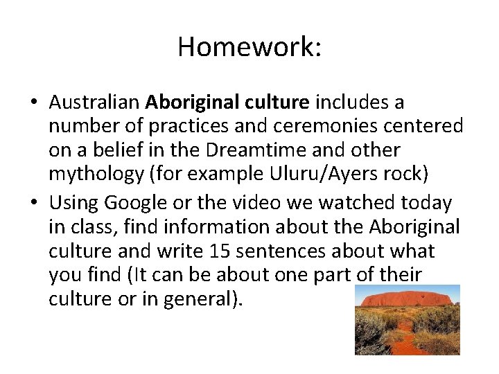 The Aboriginal People 7 A History Who are