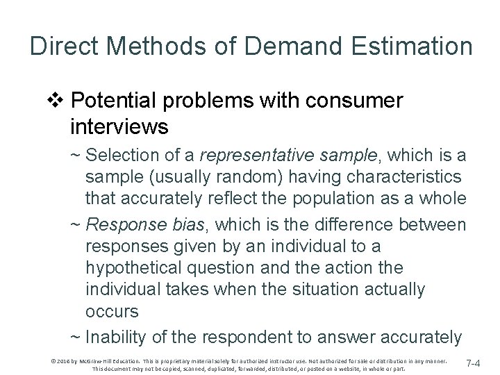 Chapter 7 Demand Estimation Forecasting 2016 by Mc