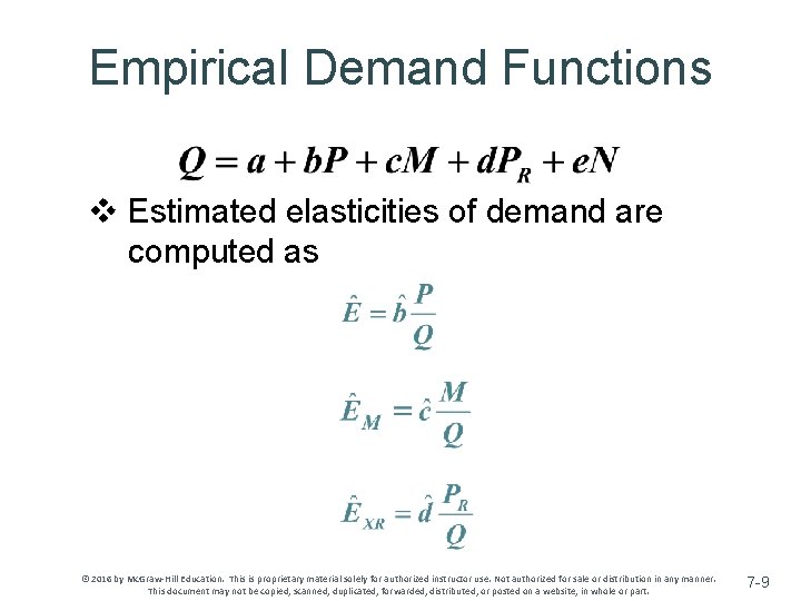 Chapter 7 Demand Estimation Forecasting 2016 by Mc