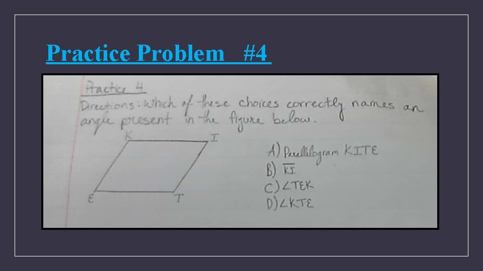 NAMING C By NAME REMOVED Vocabulary Definitions Angle
