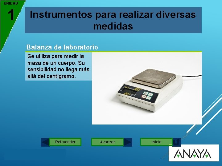 MATERIALES DE LABORATORIO UNIDAD 1 Instrumentos de medida