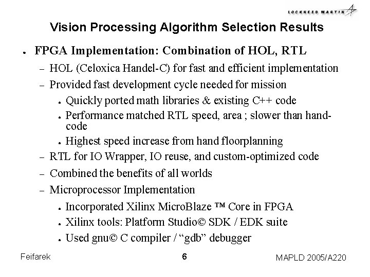 FPGA Based Processor for Hubble Space Telescope Autonomous
