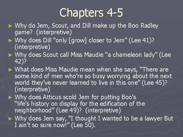 To Kill a Mockingbird By Harper Lee Discussion