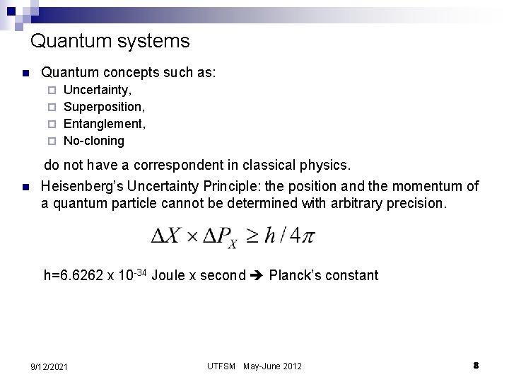 Quantum Information Processing QIP 1 Basic Concepts Dan