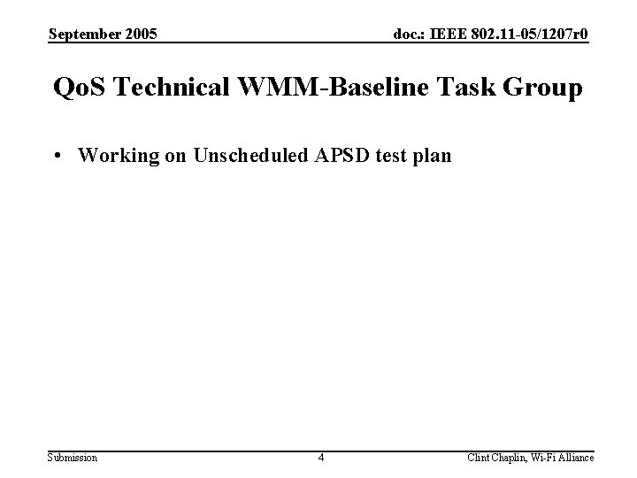 September 2005 doc IEEE 802 11 051207 r