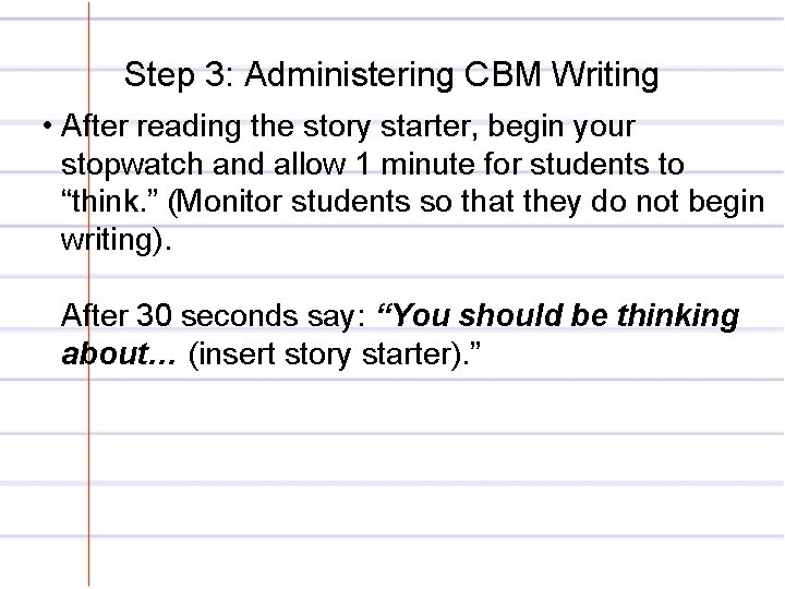 CBM for Progress Monitoring in Written Expression Elementary